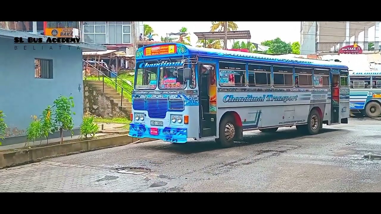බෙලිඅත්තෙ තිබුනු හම්බන්තොට පැදිලිකාරයෝ☺💓Chandimal Transport| Sl Bus ...