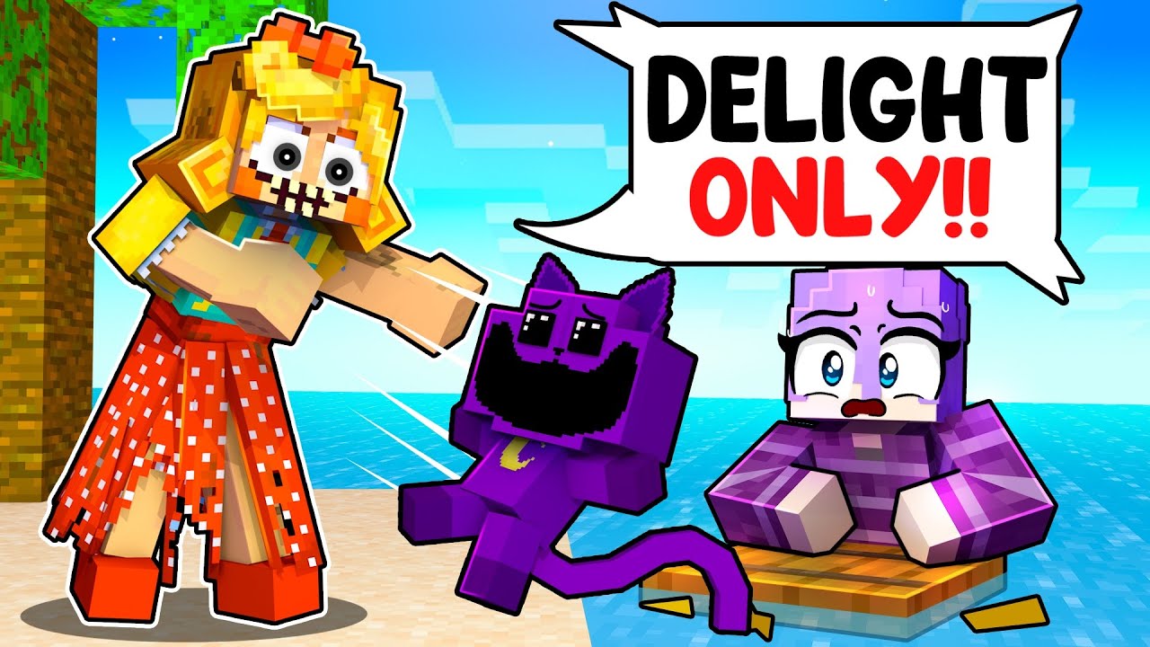 TRAPPED with Miss DELIGHT in Minecraft! - YouTube