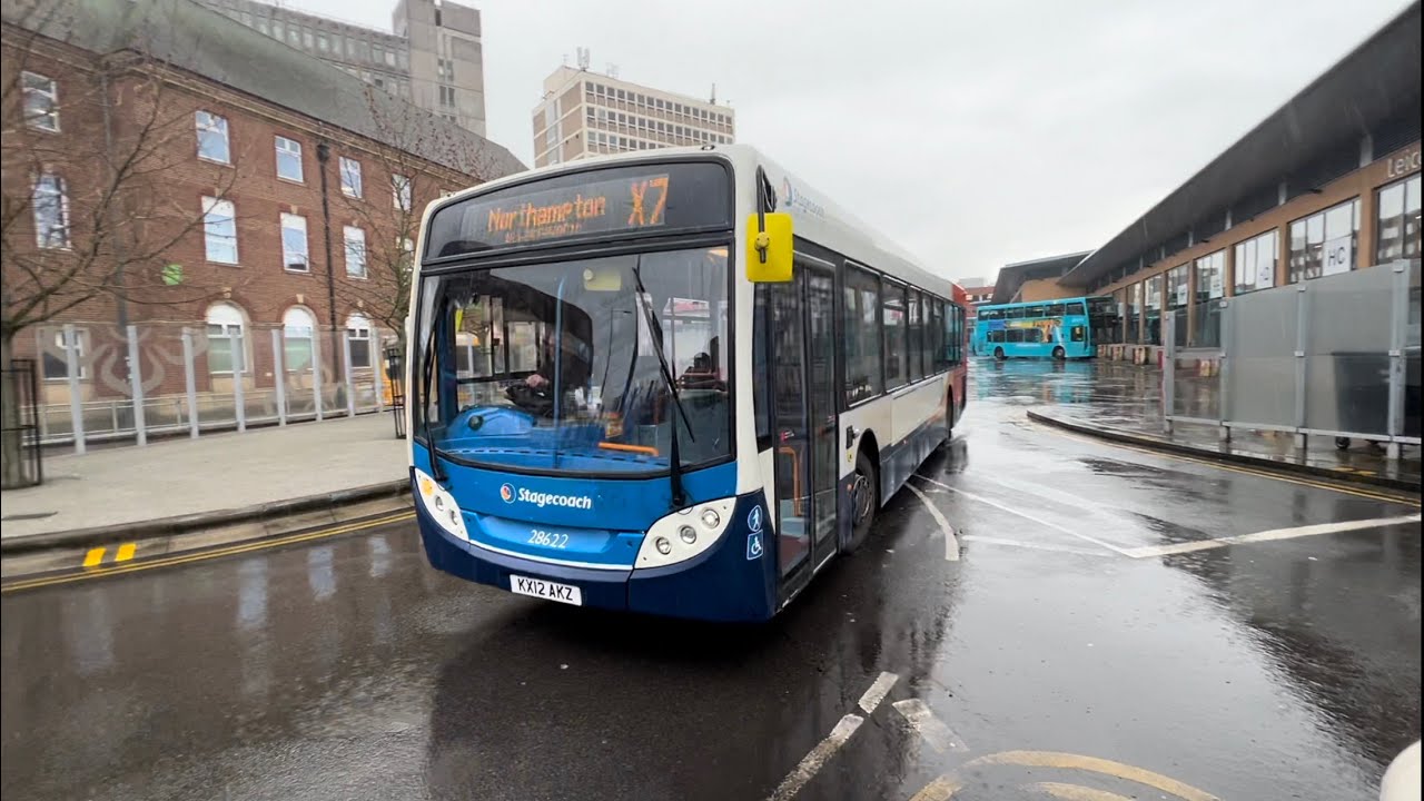 Stagecoach Midlands Northampton Scania K230UB Enviro 300 and First ...