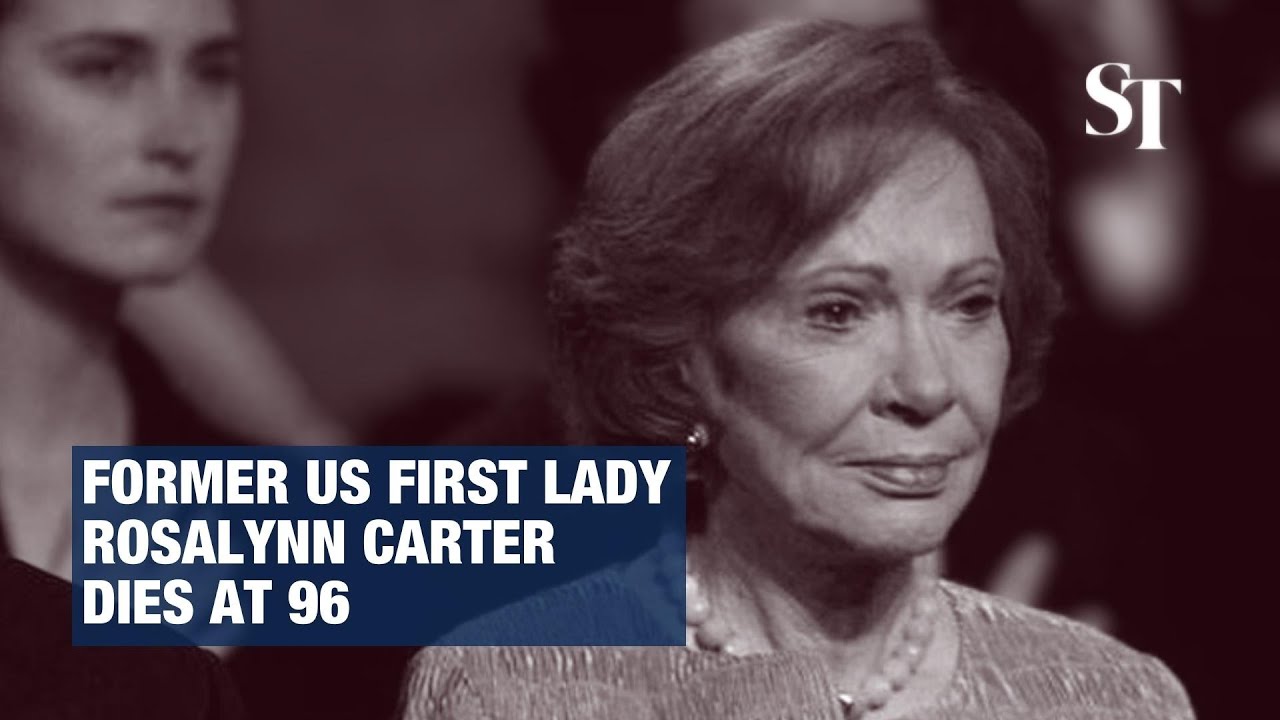 Former US first lady Rosalynn Carter dies at 96 - YouTube