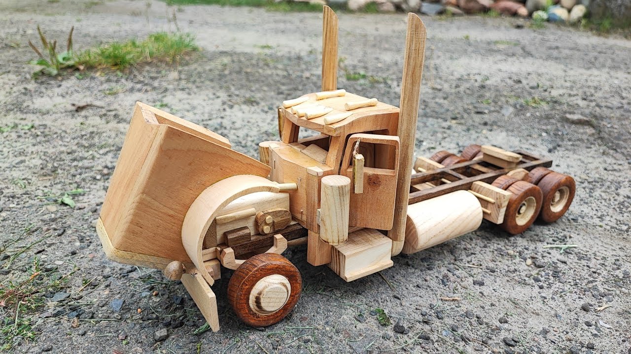 HOW TO MAKE PETERBILT 379 OUT OF WOOD/AWESOME WOODWORKING - YouTube