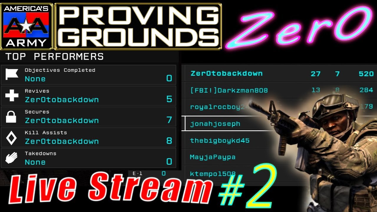 PS4 Americas Army Proving Grounds Live Gameplay #2 W/ Zer0tobackdown ...
