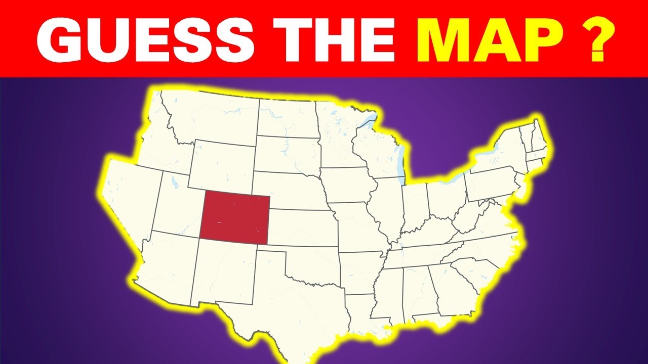 Guess the names of US states through the map | Witch Quiz - YouTube