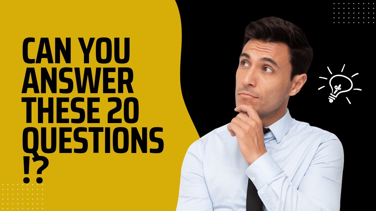 Mind Boggling Trivia Can You Answer These 20 Questions - YouTube