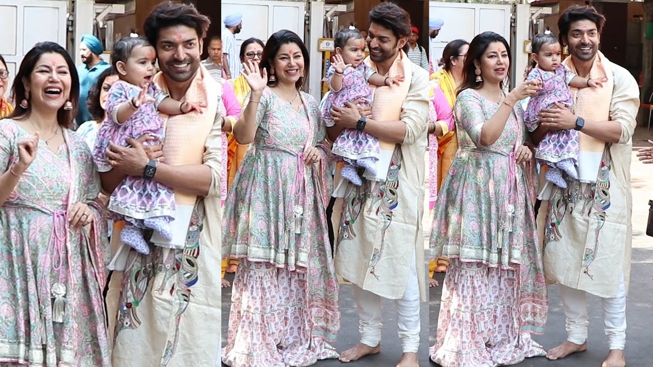 Gurmeet Debina With Kids Visit SiddhiVinayak To Seek Blessings On The ...