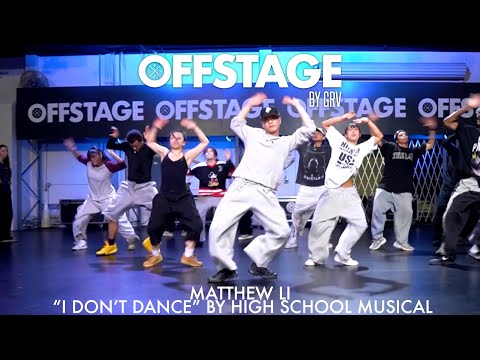 Matthew Li choreografierte „I Don’t Dance“ aus High School Musical im Offstage Dance Studio.
