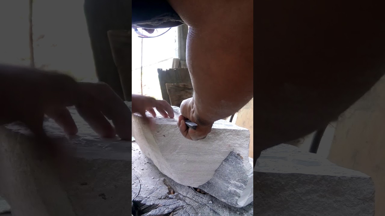 Tallado en piedra "tepetate blanco" - YouTube