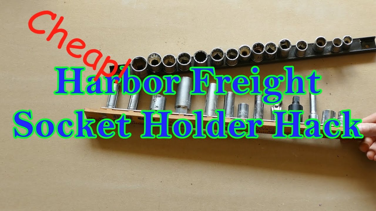 Harbor Freight Cheap Socket Holder Hack - YouTube
