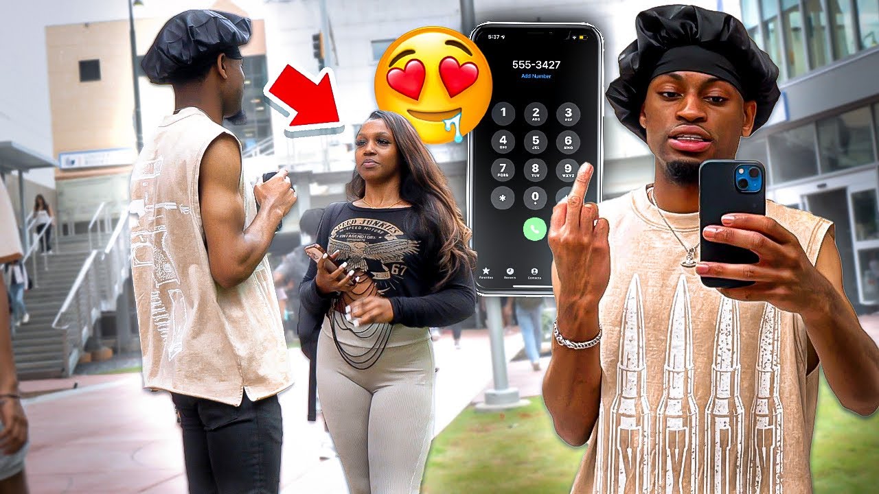 RIZZING Up Every College Baddie While Wearing A Bonnet! - YouTube