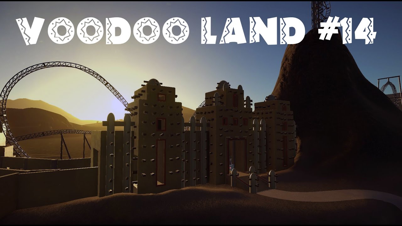 Planet Coaster - Voodoo Land #14 -Djenne Mosque & Volcano! - YouTube