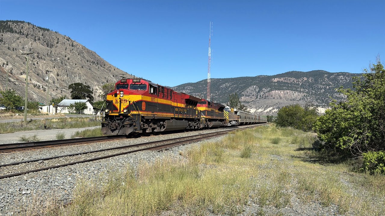 3+1!!! CPKC 603 (Potash Train) W/ CN Unit @ Spences Bridge BC Canada ...