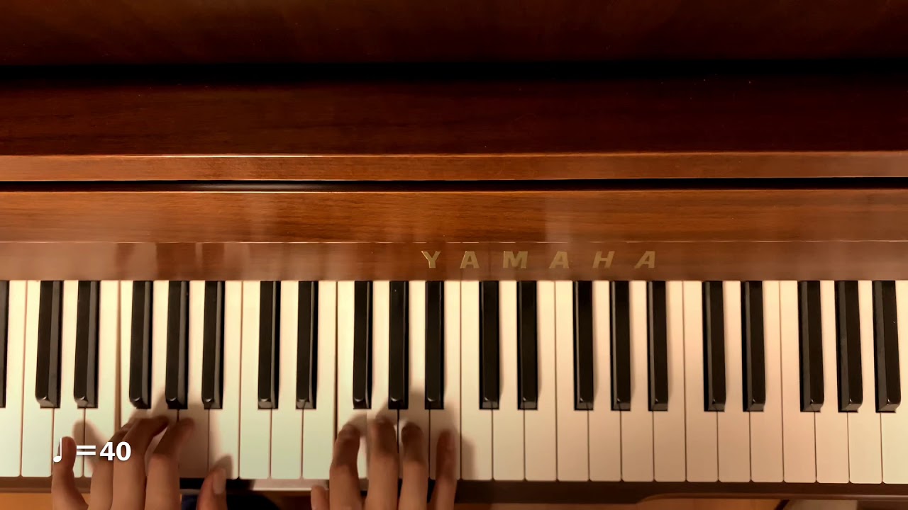 【スローテンポ】ピアノ教本 ハノン 9番/Hanon Exercises No.9 - YouTube