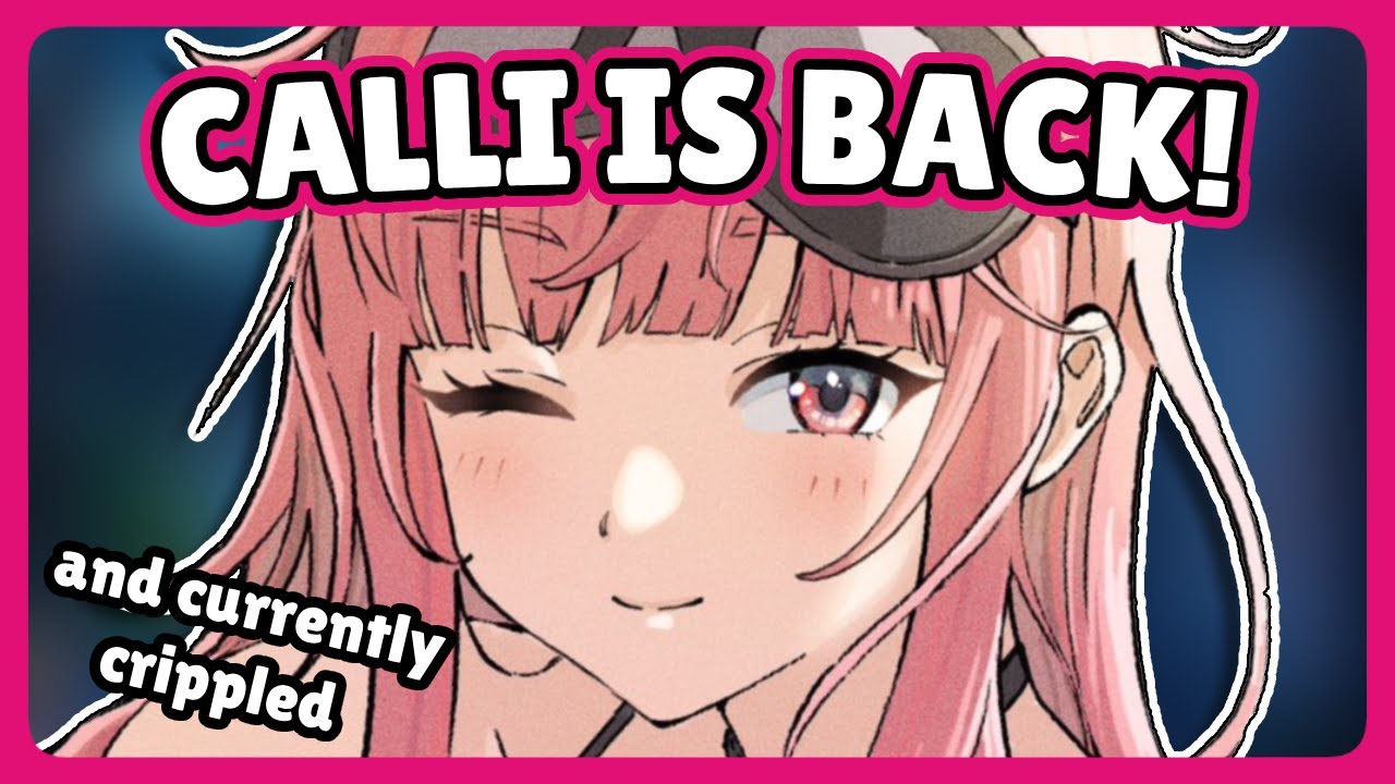 Calli's Back And Has to Use a Cane (for now) | Hololive | Mori Calliope ...