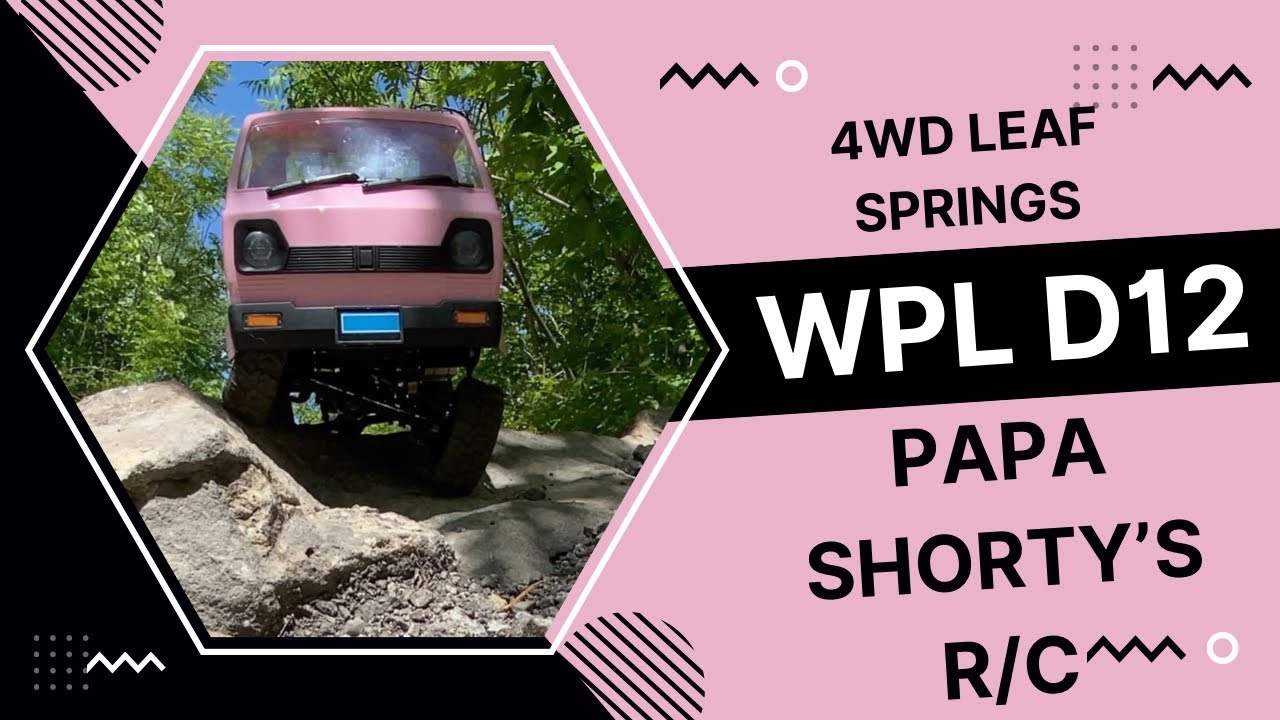 WPL D12 First Run with 4WD and leaf spring suspension. - YouTube