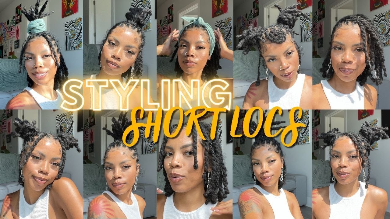 12 LOC STYLES FOR SHORT LOCS | therealcholey - YouTube
