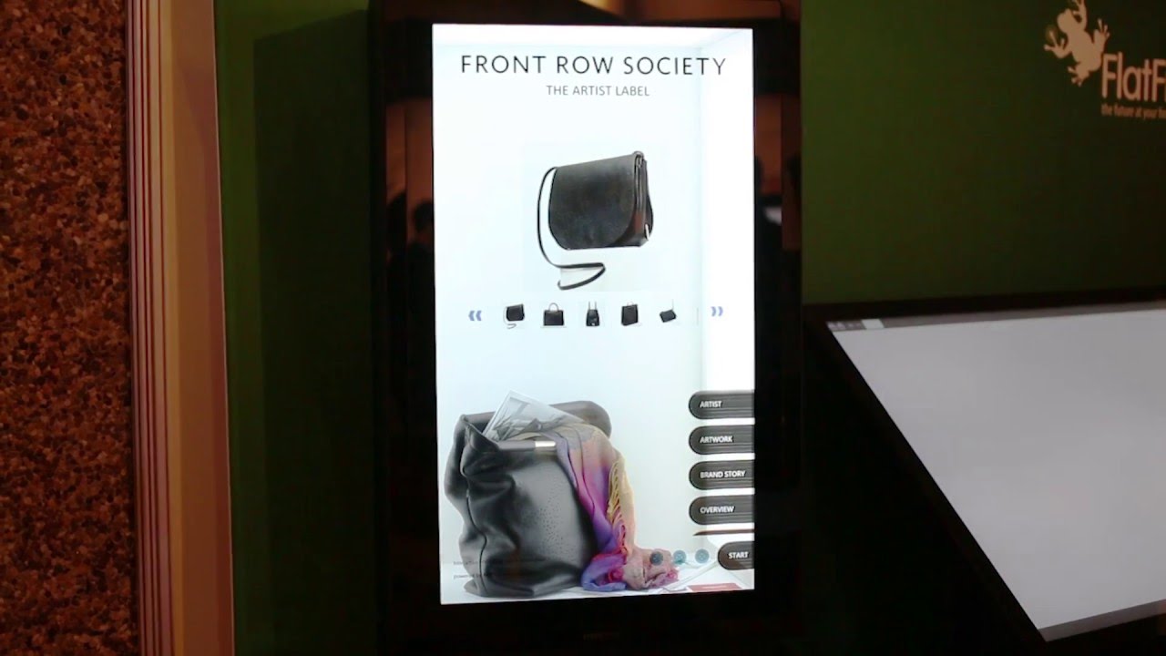 HYPEBOX 42" Transparent Screen Showcase with FlatFrog Touch - YouTube