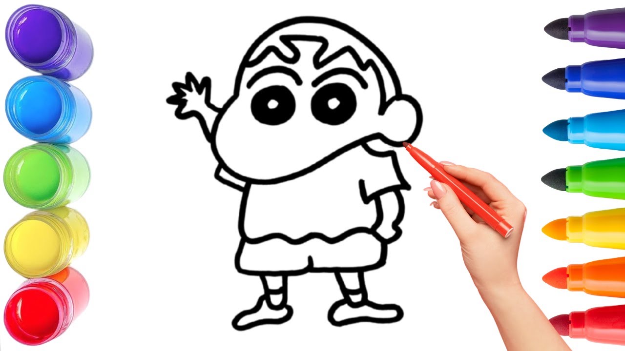 How To Draw cute cartoon EASY Drawing, Painting & Coloring For Kids and ...