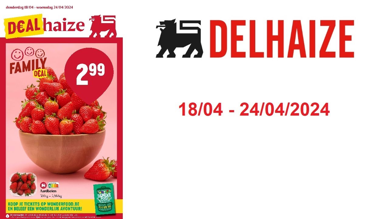 Delhaize folder (BE) - 18/04 - 24/04/2024 - YouTube
