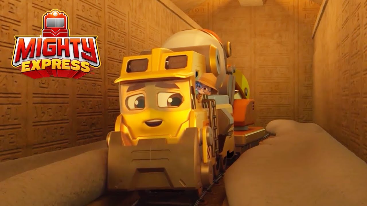 Build-It-Brock Finds the Treasure AND MORE | Mighty Express Compilation ...
