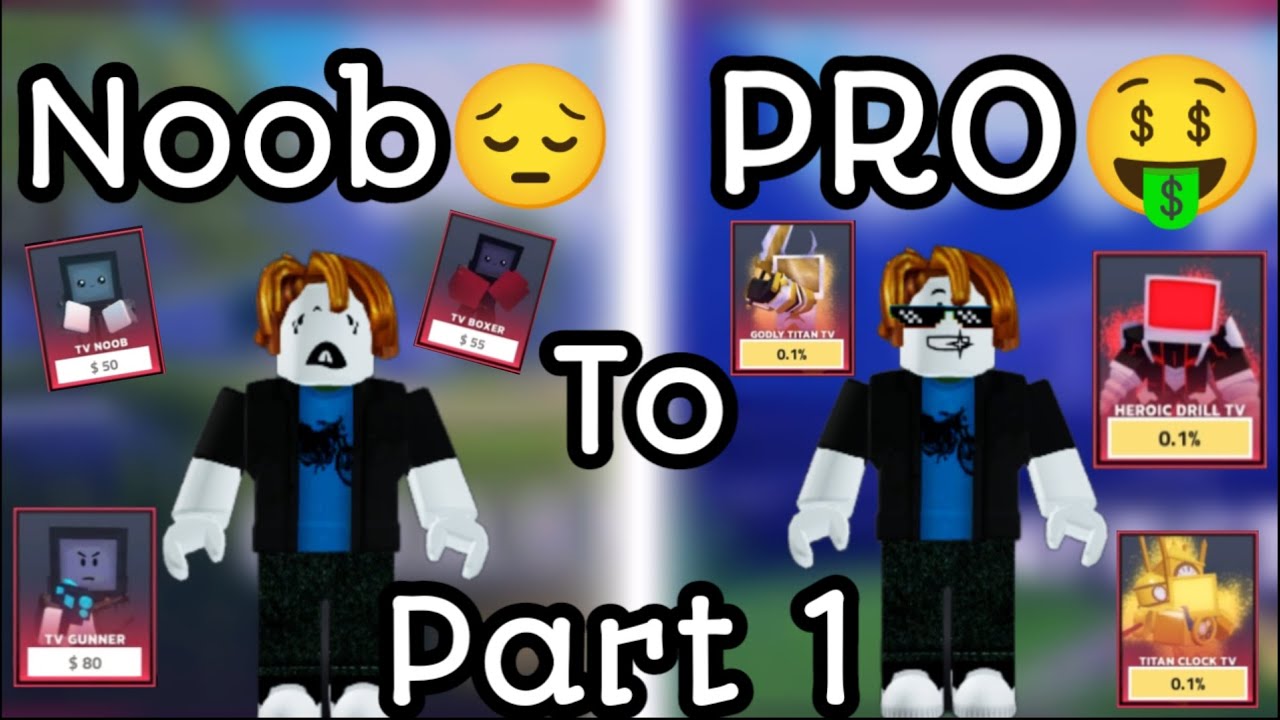 Challenge Noob To PRO (Roblox Tv Defense) Part 1 - YouTube