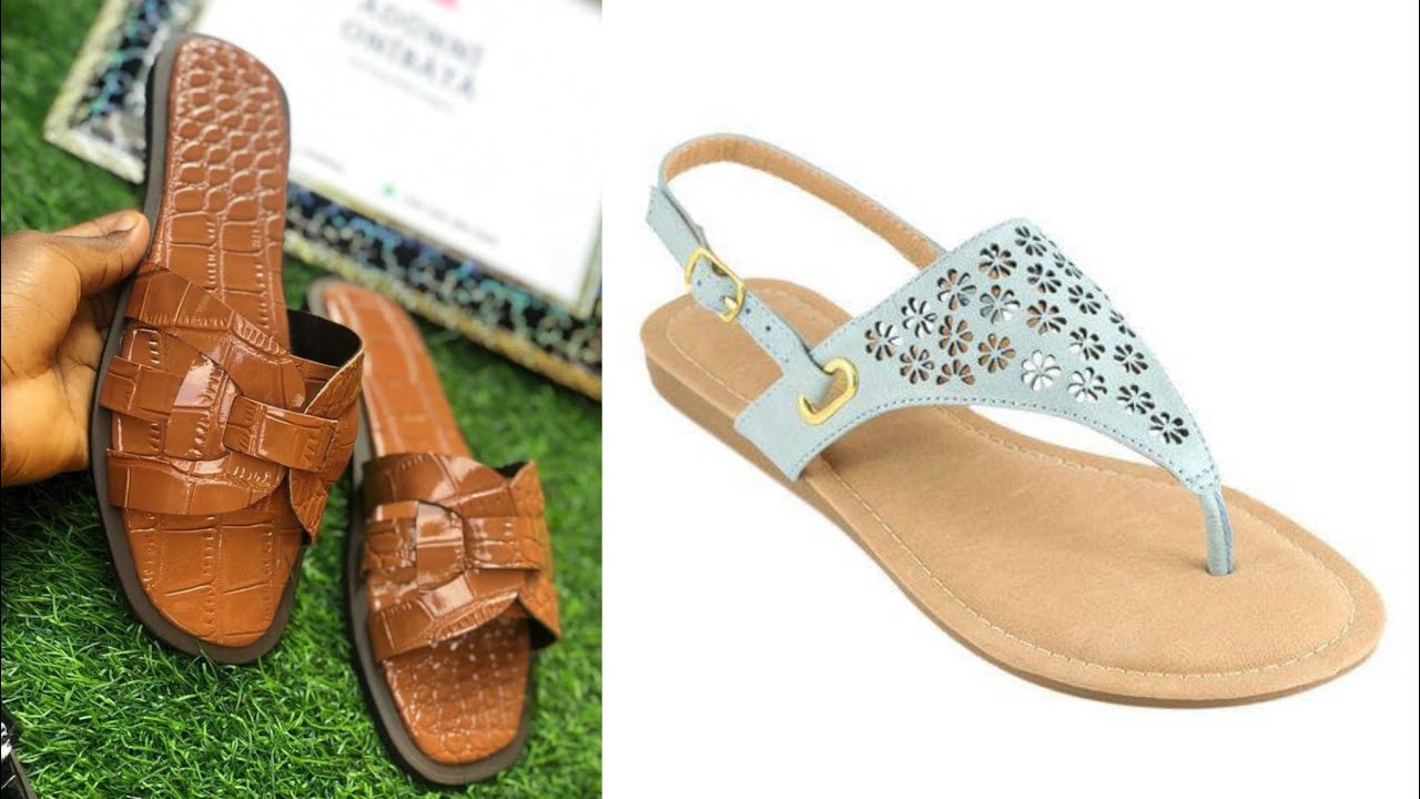 TOP NEW IDEAS OF BEAUTIFUL EASY TRENDY HEEL SLIPPERS SANDLAS WEDGES ...