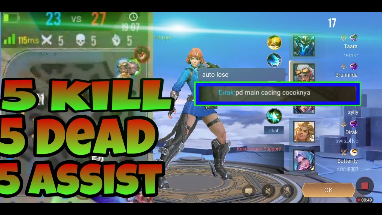 AOV : Amily Kill 5 Deadh 5 Assist 5 ||| AOV Moba Arena Of Valor - YouTube