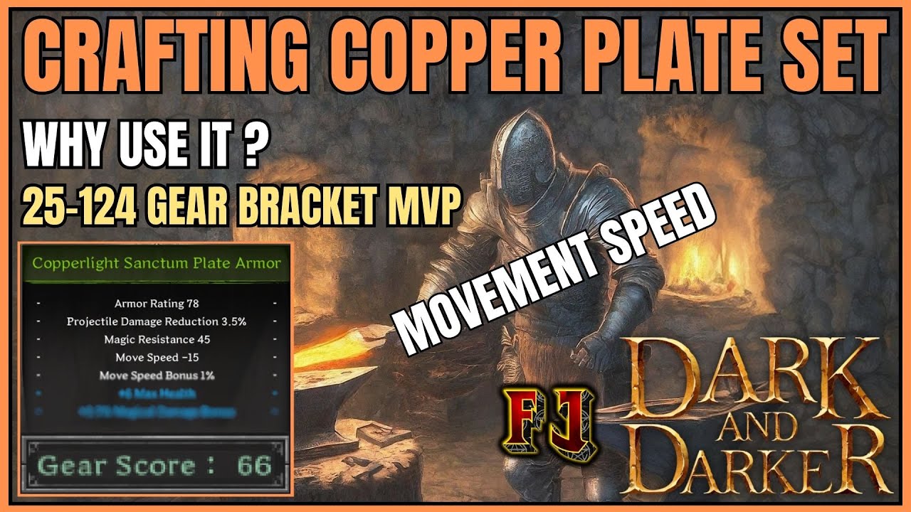 Crafting Copper Plate Armor FULL Set - Dark and Darker - YouTube