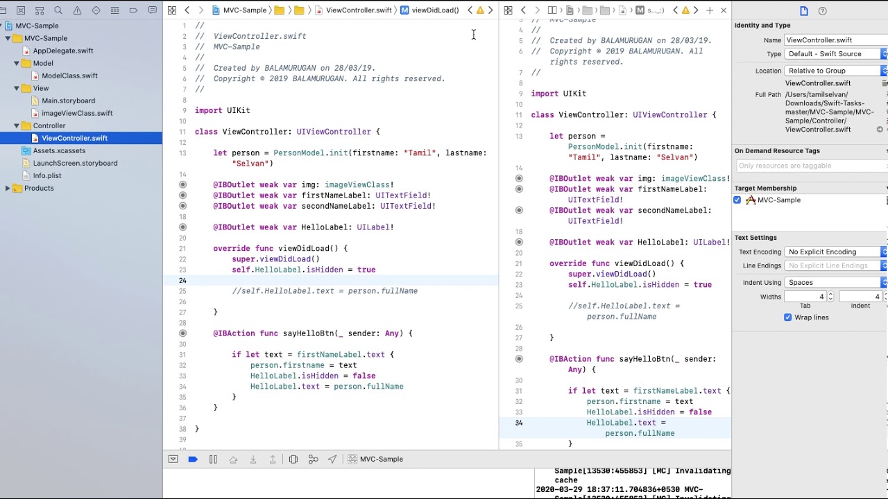 MVC in iOS Swift - YouTube