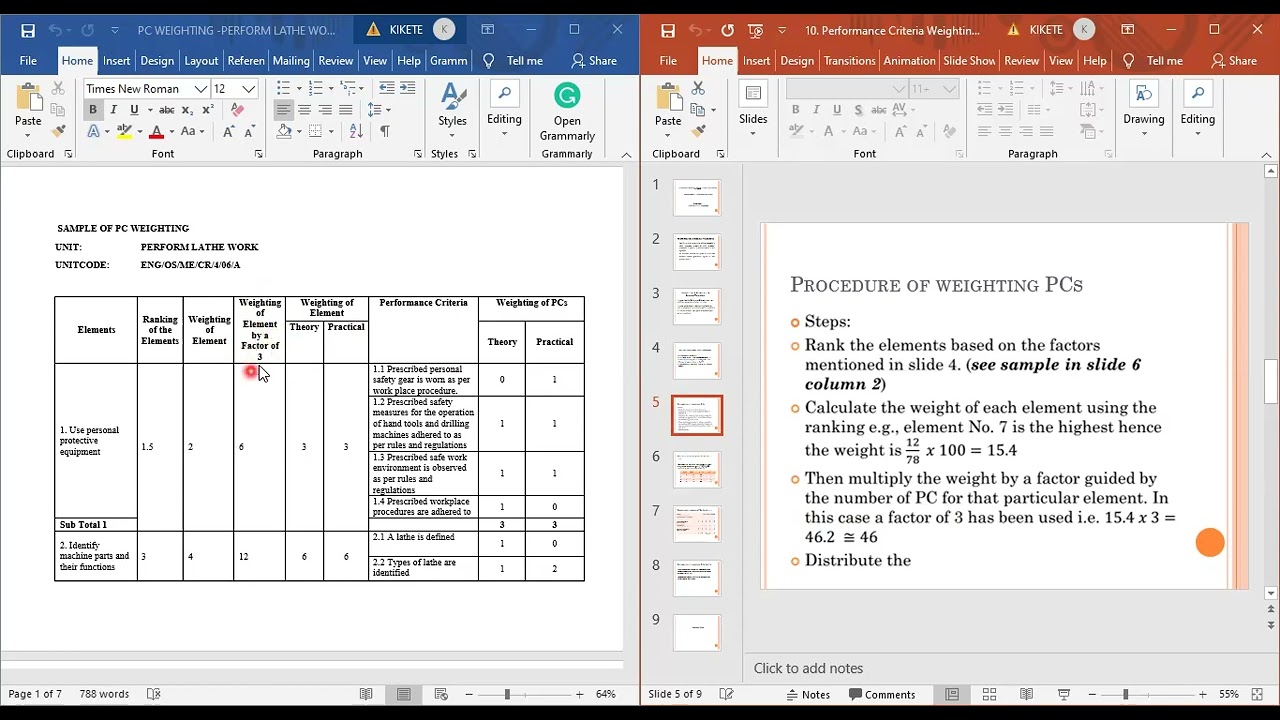 PC WEIGHTING CBET - YouTube