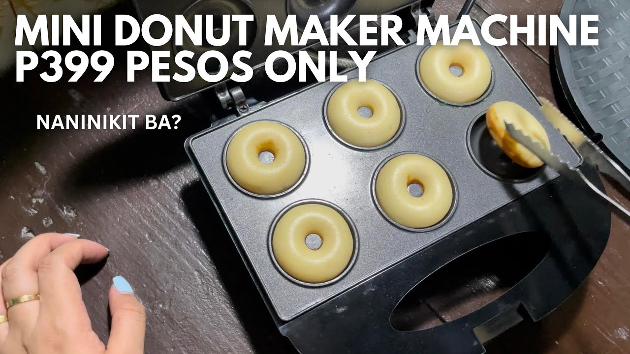 RAF MINI DONUT MAKER MACHINE 6 HOLES | SHOPEE FINDS | SULIT FINDS - YouTube
