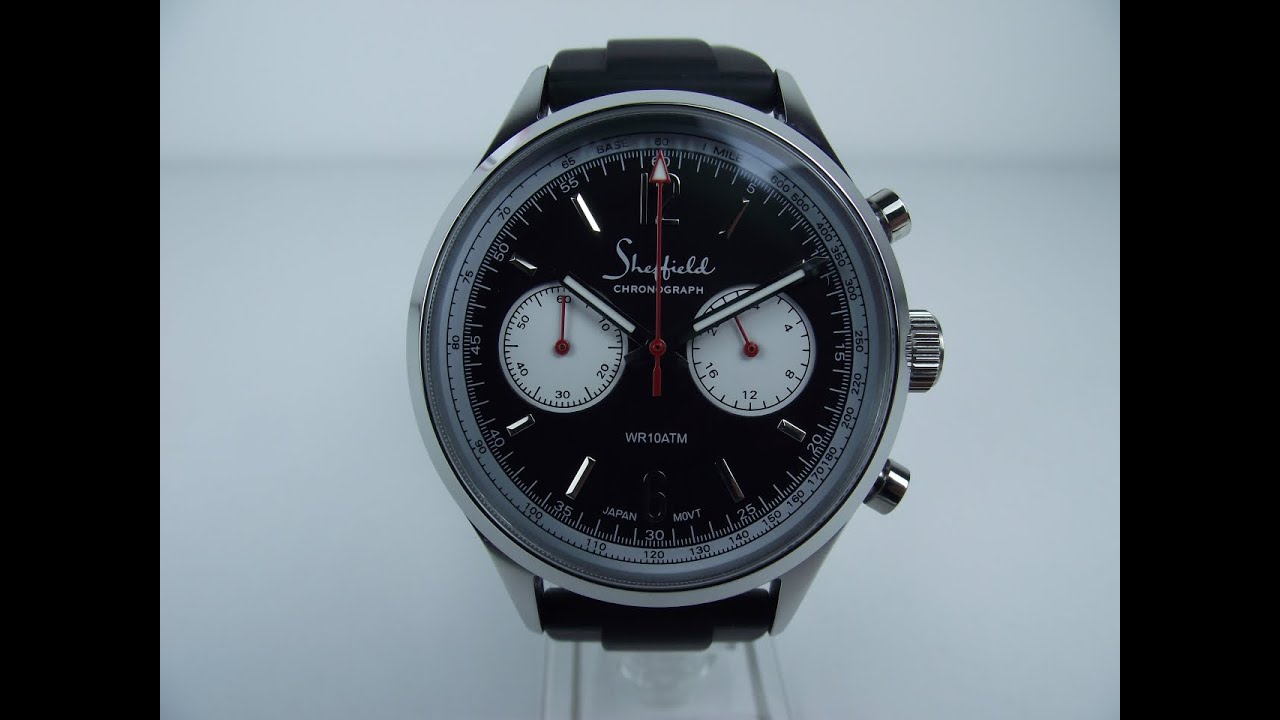 Sheffield Chrono II Black 4K Watch Review - YouTube