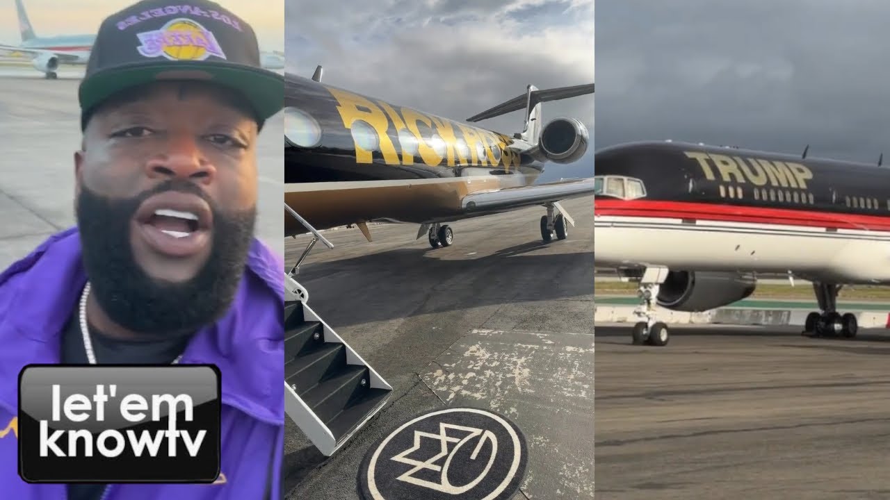 Rick Ross Showing Of His Private Jet As Its Parked Close To That Of ...