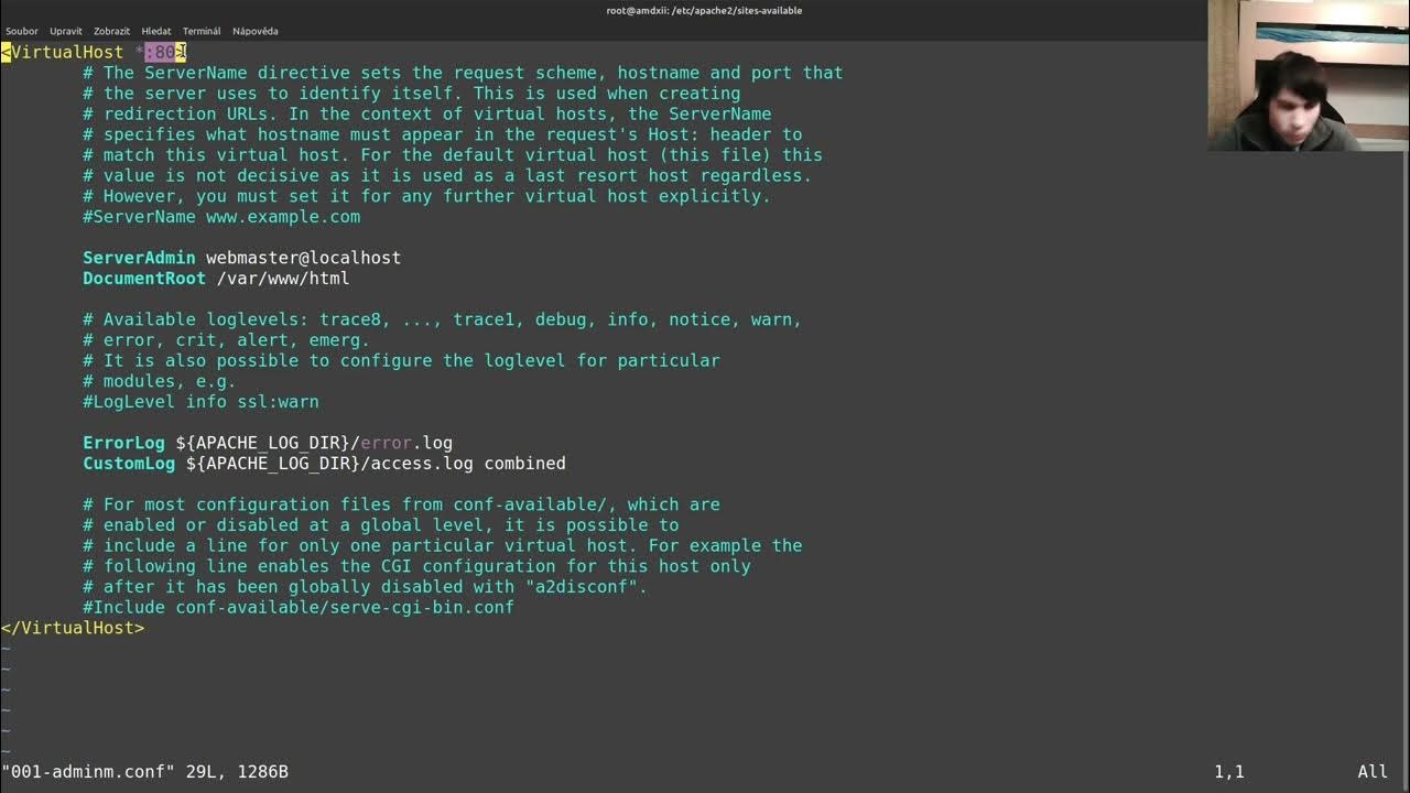 Zprovoznění Apache 2 + PHP webového serveru na ubuntu server - YouTube