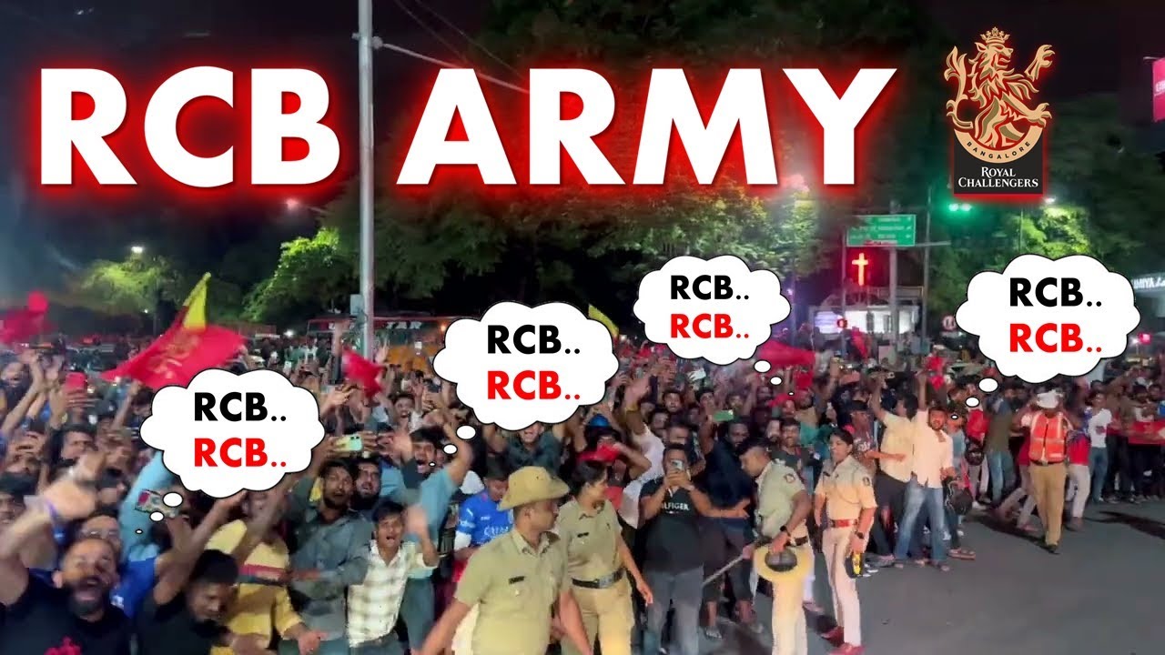 RCB Fans Taking To The Streets To Celebrate A Playoff Entry At Night 1: ...