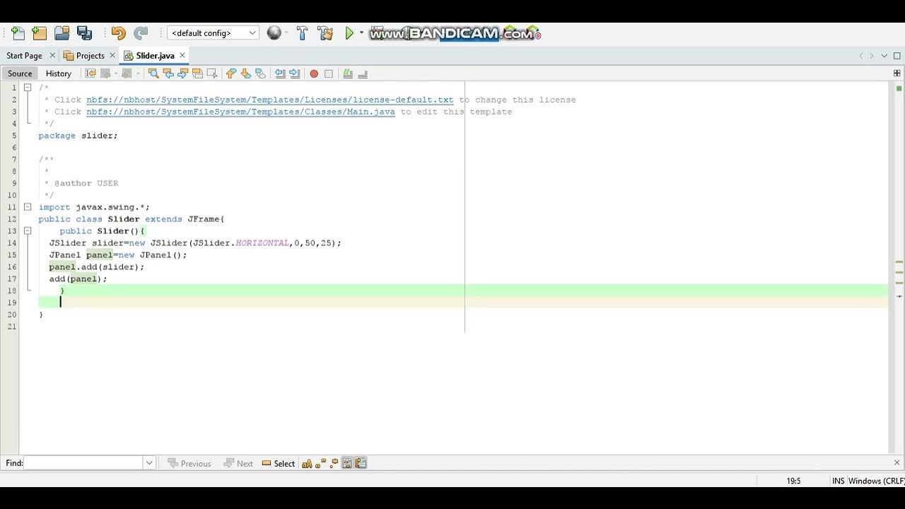 Java JSlider - YouTube