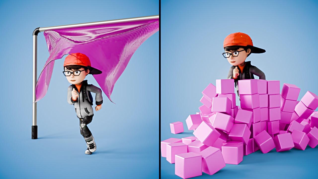 Best Cloth Simulation Comparison HIGH vs LOW Resolution - YouTube