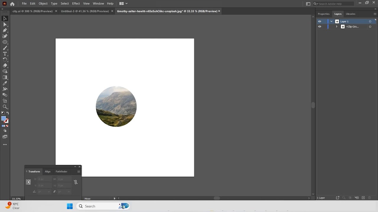 How to Clip Mask In illustrator - YouTube