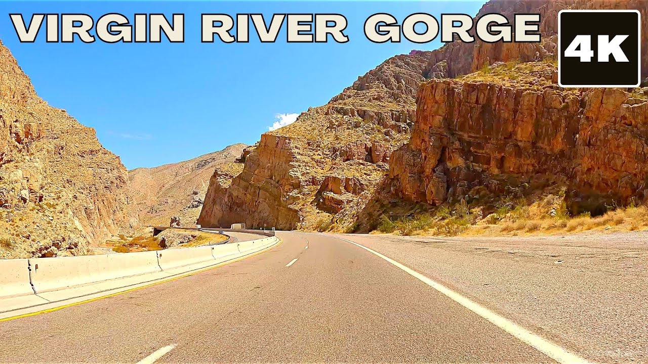 Virgin River Gorge 4K scenic drive - YouTube