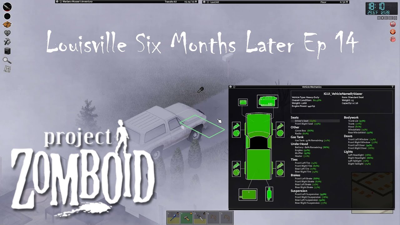 Project Zomboid | Louisville 6 Months Later Ep 14 | I hate the fog but ...