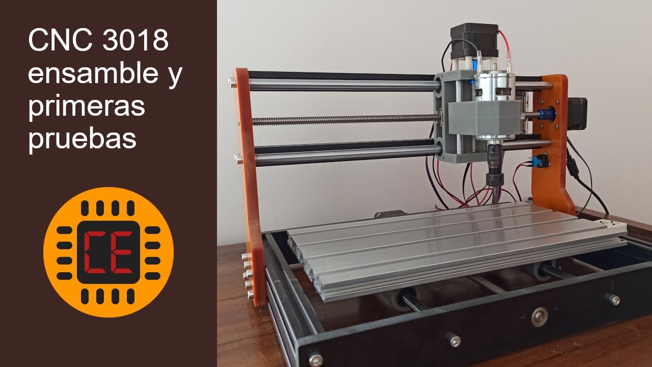 CNC 3018 ensamble y primeras pruebas - YouTube
