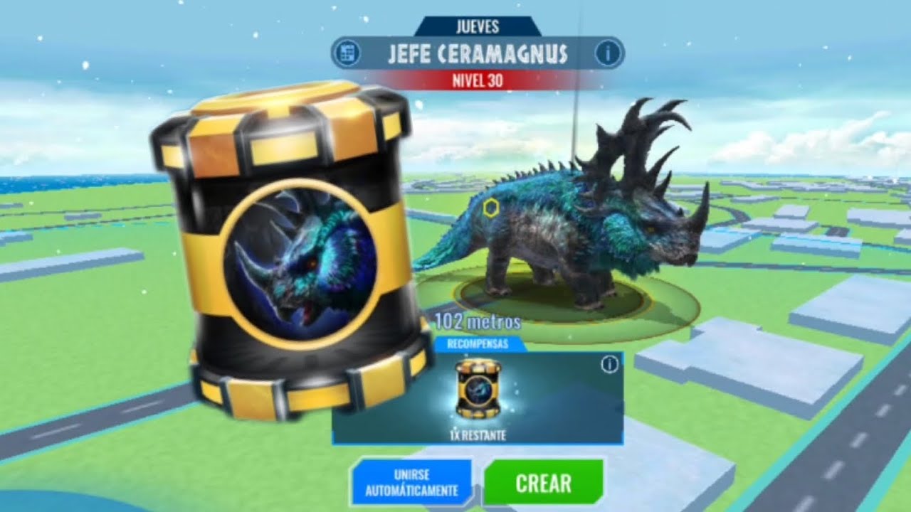 JURASSIC WORLD ALIVE | JEFE CERAMAGNUS - YouTube