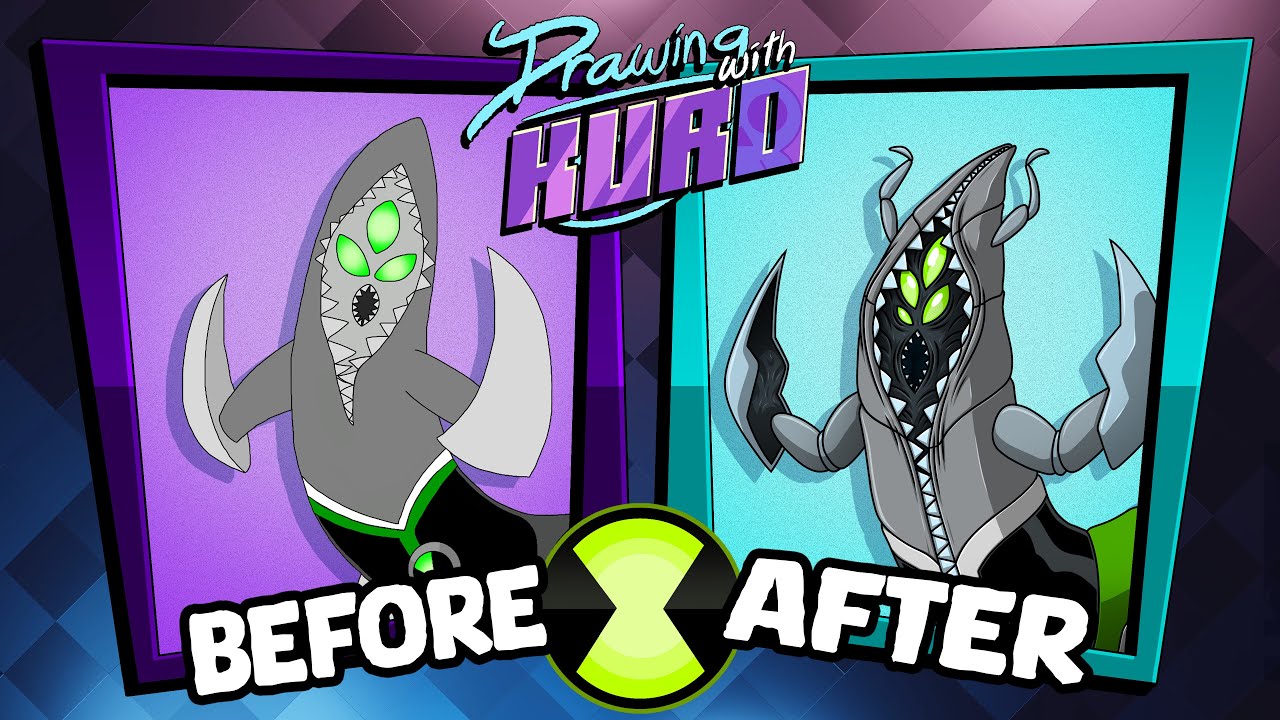 Kuro Draws a Zipper Made of Teeth Alien - YouTube