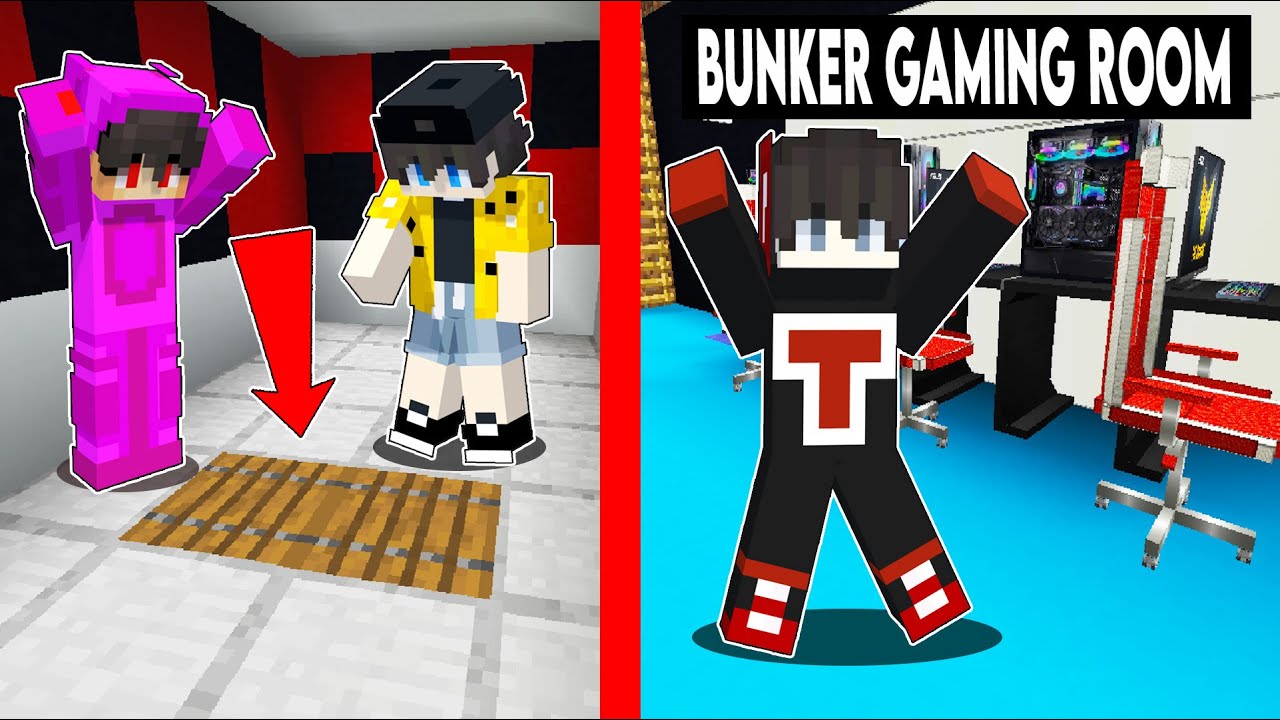 Tankdemic SUPER Bunker Gaming Room in MINECRAFT! - YouTube