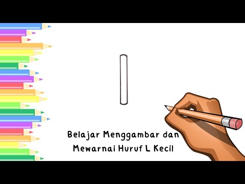 Belajar Menggambar dan Mewarnai Huruf L Kecil | Mengenal Bentuk Huruf ...