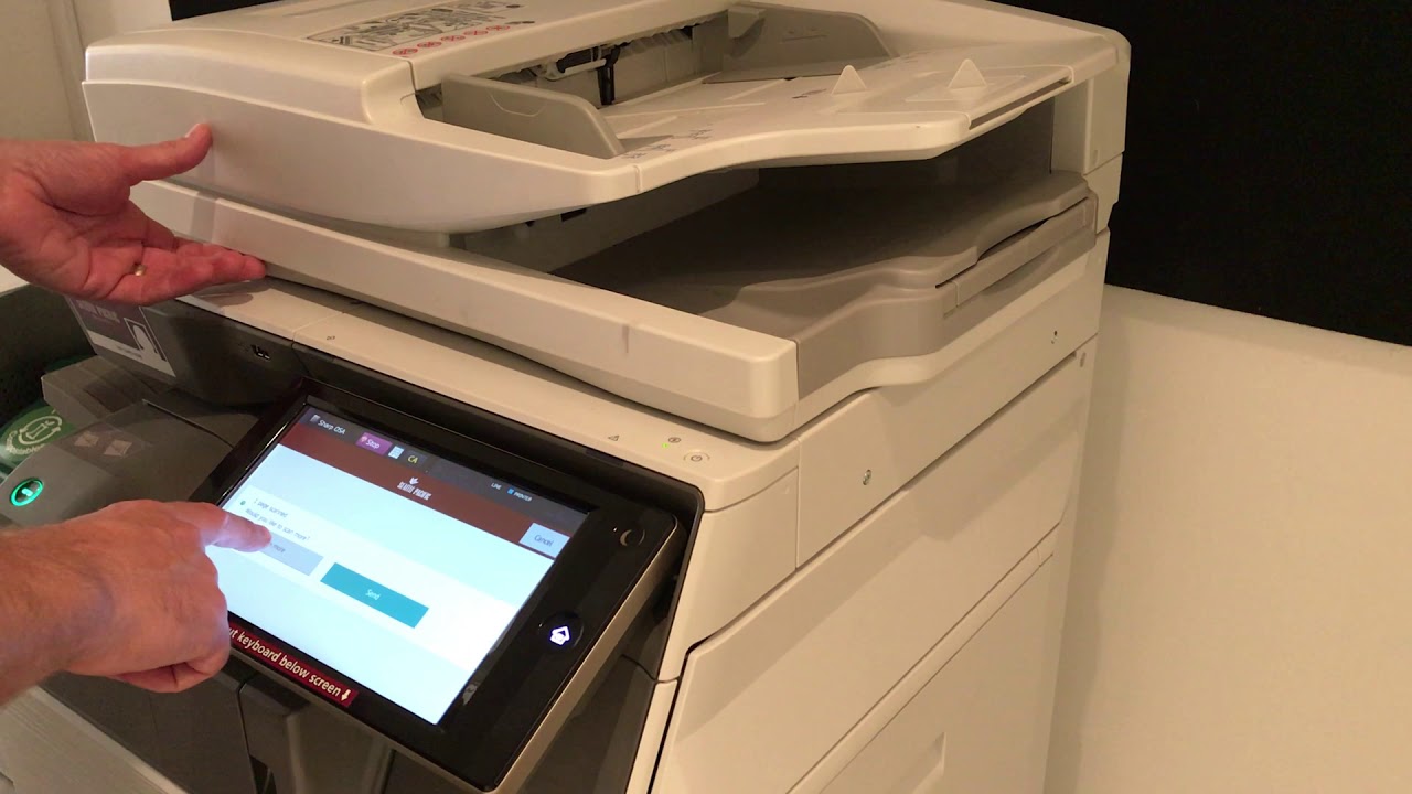 Scanning Drawings on SPU MPF Printer - YouTube