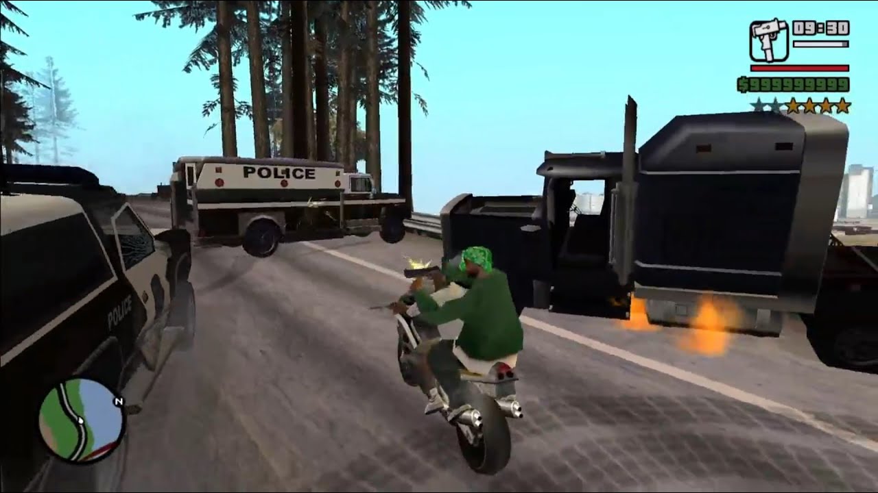 GTA San Andreas - CJ vs Military Army Forces Six Stars - YouTube