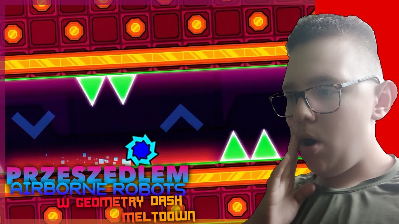 PRZESZEDŁEM Airborne Robots w Geometry Dash!┇GD Meltdown - YouTube