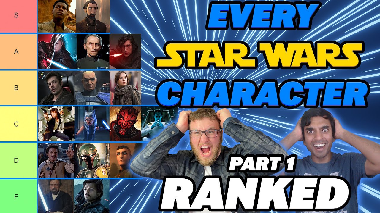 (Almost) Every Star Wars Character Ranked From Best to Worst Part 1 ...
