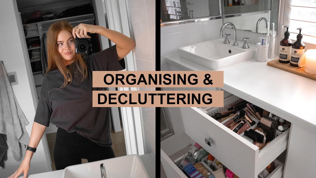 Declutter & Organise My Bathroom Vanity With Me | VLOG 016 - YouTube