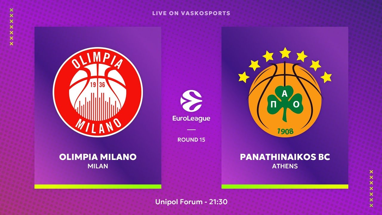 🔴 LIVE | ΑΡΜΑΝΙ ΜΙΛΑΝΟ - ΠΑΝΑΘΗΝΑΪΚΟΣ ΑΚΤΩΡ | EUROLEAGUE | ARMANI MILAN ...